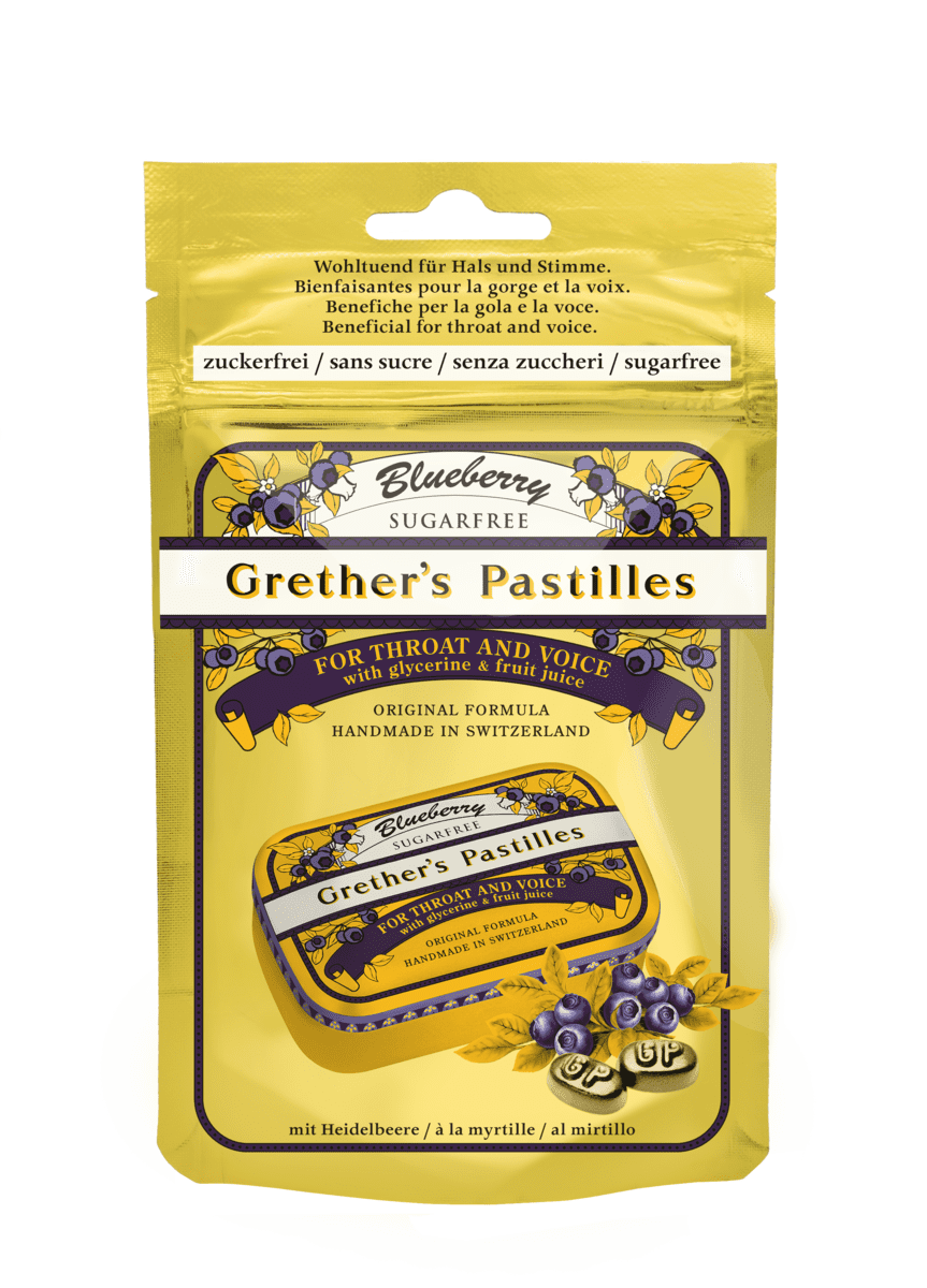 Grether's Pastilles Sugarfree Blueberry Natural Remedy for Dry Mouth ...