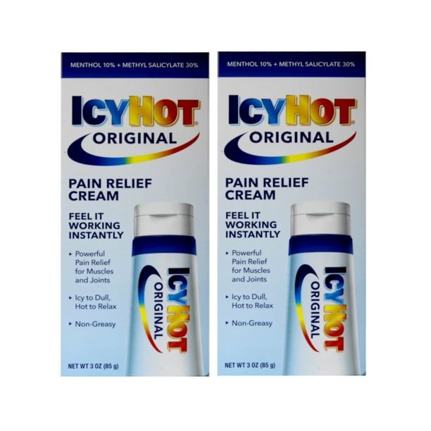 2 Pack - Icy Hot Pain Relieving Cream Extra Strength 3oz Each - Walmart.com