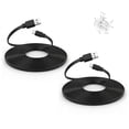 UYGDUY-2 Pack USB Type-C Cable 25 ft for CCTV Security Camera Outdoor ...