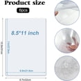 6 Pack 8.5" x 11" Rigid Print Protectors, Clear Waterproof Hard Plastic ...