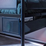 X Rocker Contra Mid-Sleeper Gaming Bed with TV Mount, Black, Twin ...