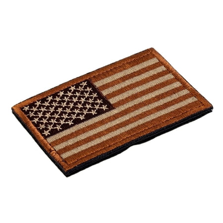 CLEAN Rectangle Embroidery America US Flag Patch Hook Tactical Patches ...