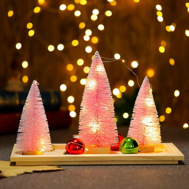 Meitianfacai Mini Christmas Trees Tabletop Christmas Tree With Light ...