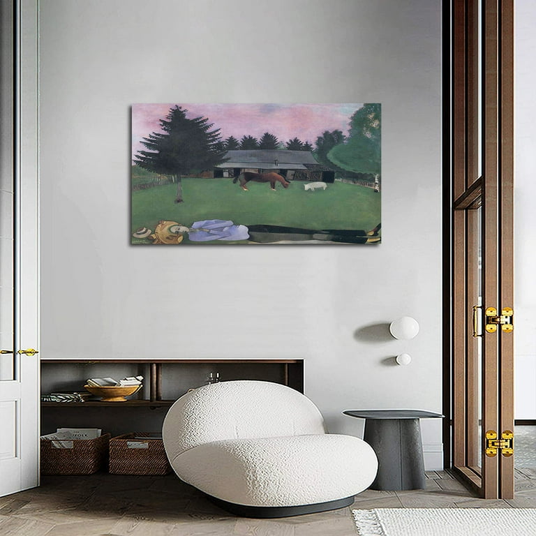 The Poet Reclining Marc Chagall