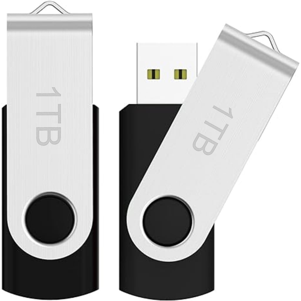 Usb Flash Drive 1tb/1000gb 1pack rotatable Design ideal For Storing Photos And Data Backup-Maolai 0.90 X 2.20 X 1.20
