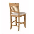 Alpine Furniture Aspen 2 Pub Dining Chairs, Wood Seat, Antique Natural ...