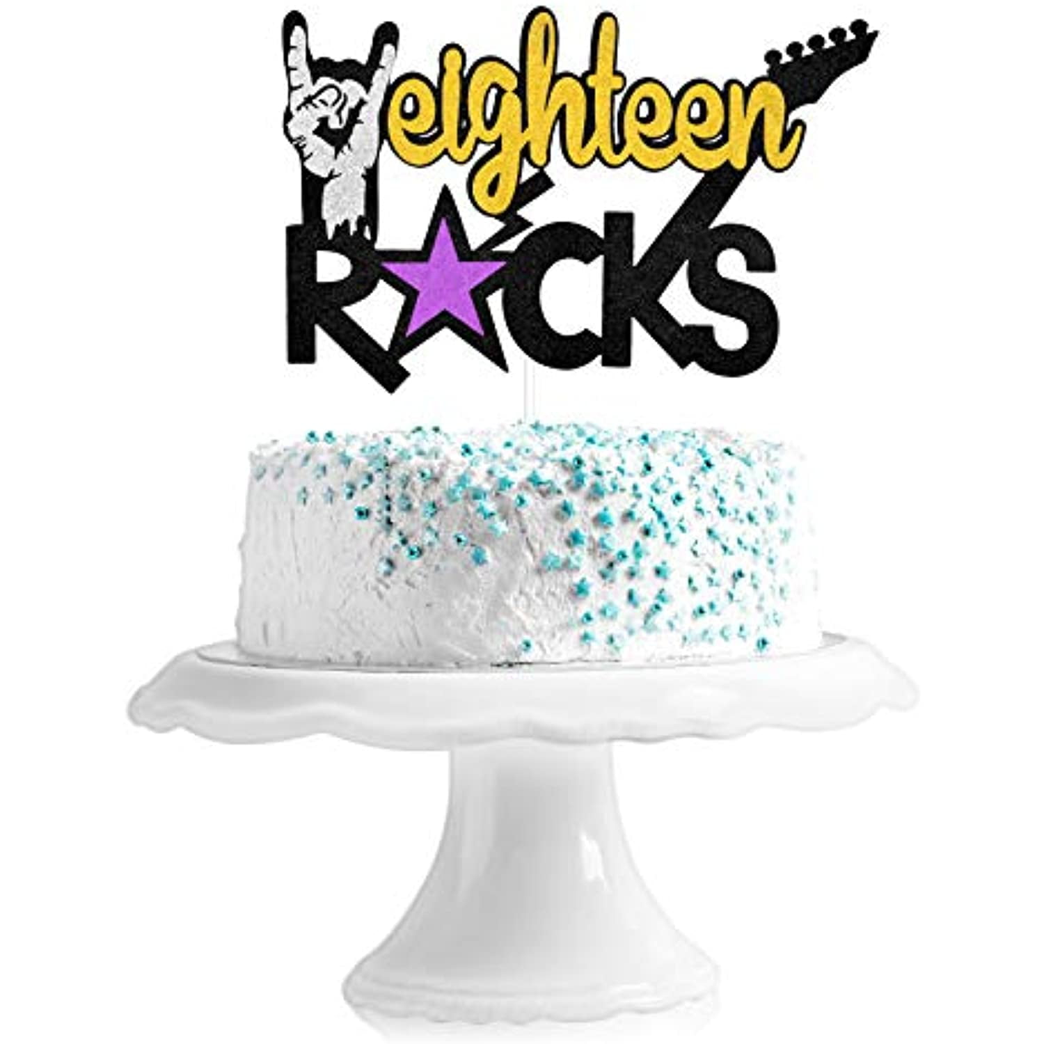 Rock Star Birthday Cake Toppers