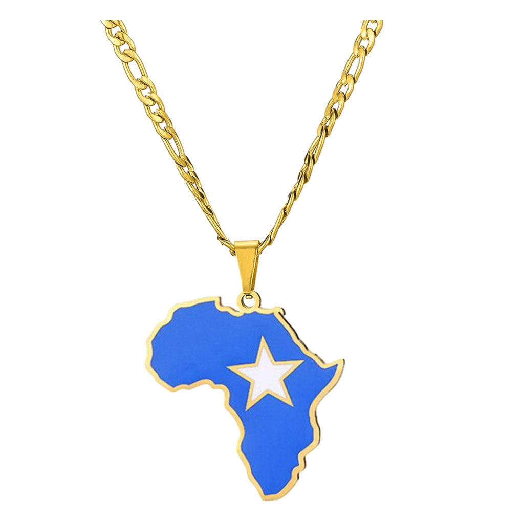 Click here for Xingzhi Trendy Africa Map Pendant Necklace Gift Fo... prices