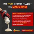 Magic Crack Filler Tan Concrete 2.5LB Bottle with Magic Putty Knife ...