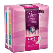 Poise Moderate Absorbency Incontinence Pads Regular Length, 66 CT ...