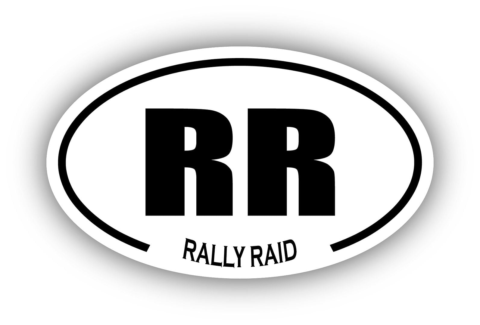 Rally Raid RR Oval Bumper Sticker 3M Vinyl Decal 3 in x 5 in - Walmart.com