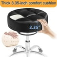 Heavy-duty mobile stool, height adjustable, quiet design, anti-tip ...