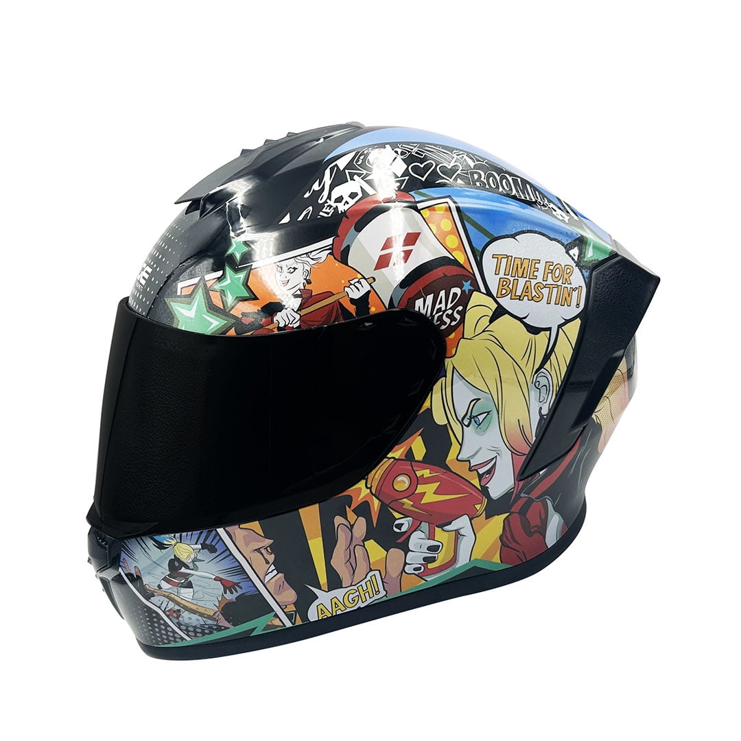 Edge Helmets Casco Integral DC Comics Frankie Harley Quinn Talla S ...