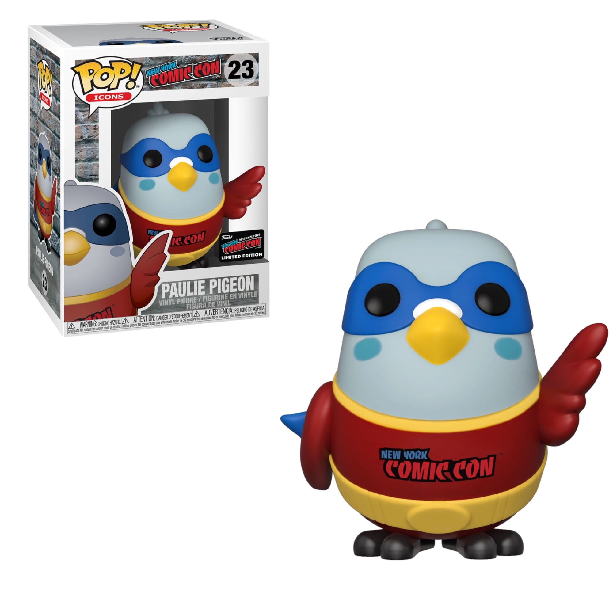 Funko POP! Icons NYCC Paulie Pigeon in Red/Yellow Shirt NYCC 2019 ...