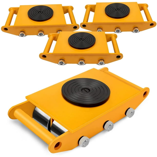 8T 17600 lbs Heavy Duty Machine Dolly Skate Machinery Roller Mover ...