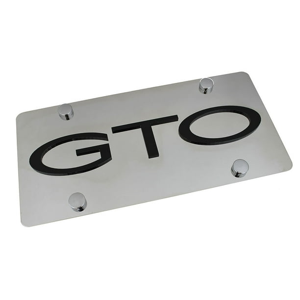 Pontiac GTO License Plate (Chrome) - Walmart.com - Walmart.com