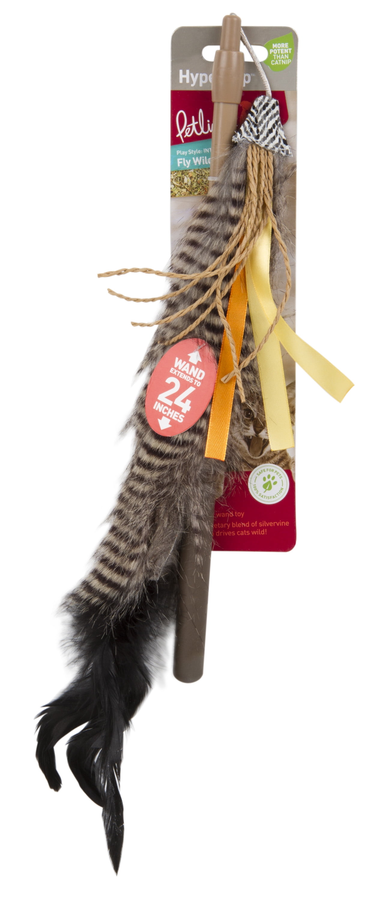 Petlinks Safari HappyNip Fly Wild Wand Cat Toy - Walmart.com