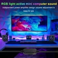 GJX Wired Computer Speakers 3.5mm Jack RGB LED Stereo Bass Mini Sound ...
