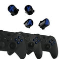 eXtremeRate Replacement Custom Three-Tone Black & Clear with Blue ...