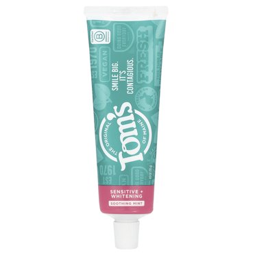 Tom's of Maine Rapid Relief Sensitive Natural Toothpaste, Fresh Mint ...