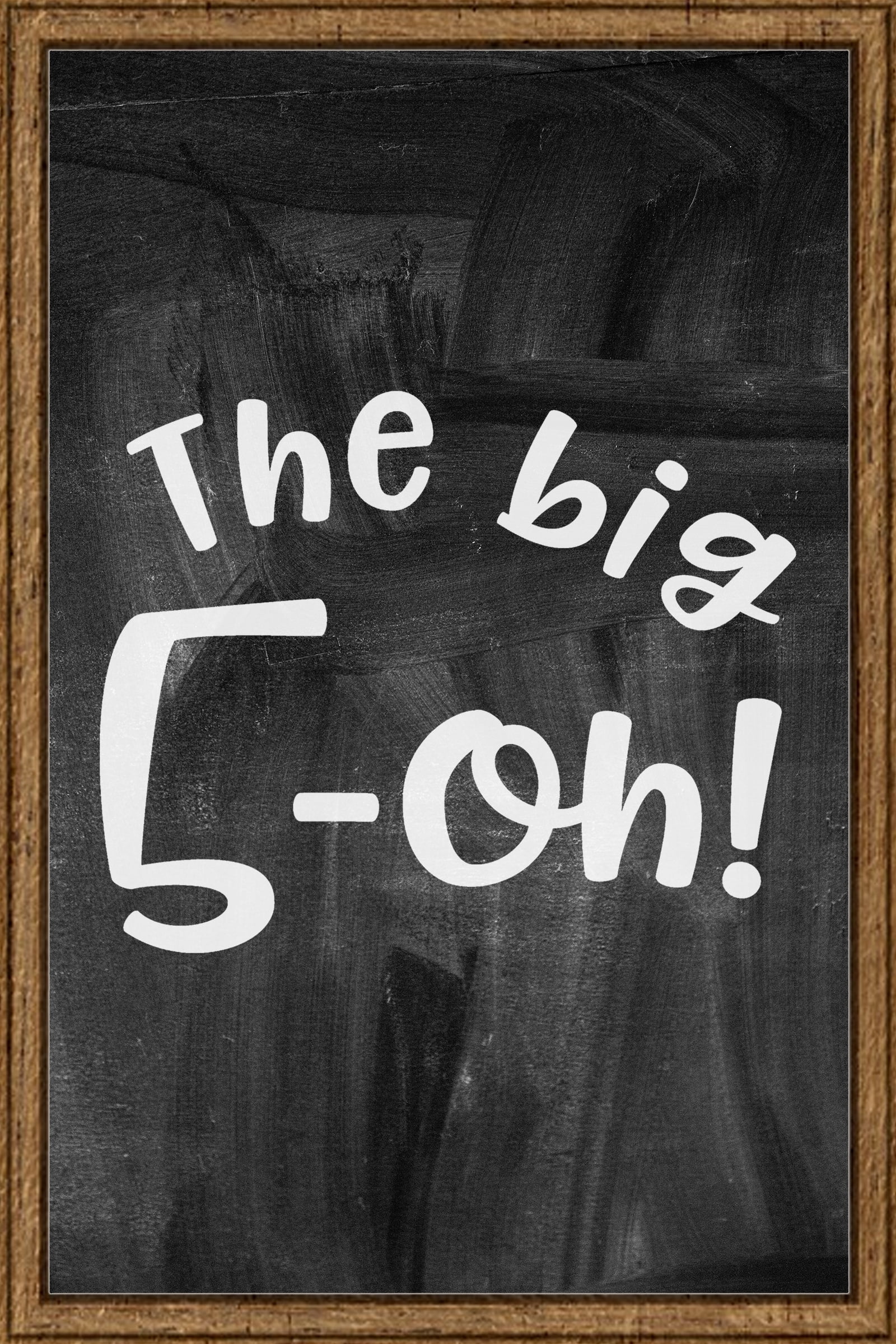The big 5-oh! 50 fifty funny birthday celebrate getting older Tin Sign ...