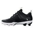 Under Armour Youth Glyde Rubber Molded Softball Cleats Black | Black ...