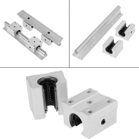 Linear Bearing Slides Kit, Slide Guide Shaft Linear Rail + Bearing ...