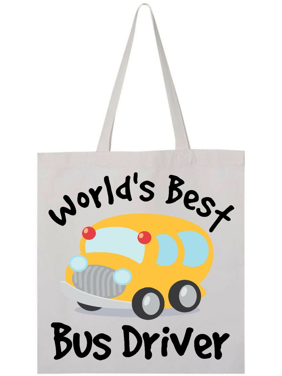 Inktastic Worlds Best School Bus Driver Tote Bag - Walmart.com
