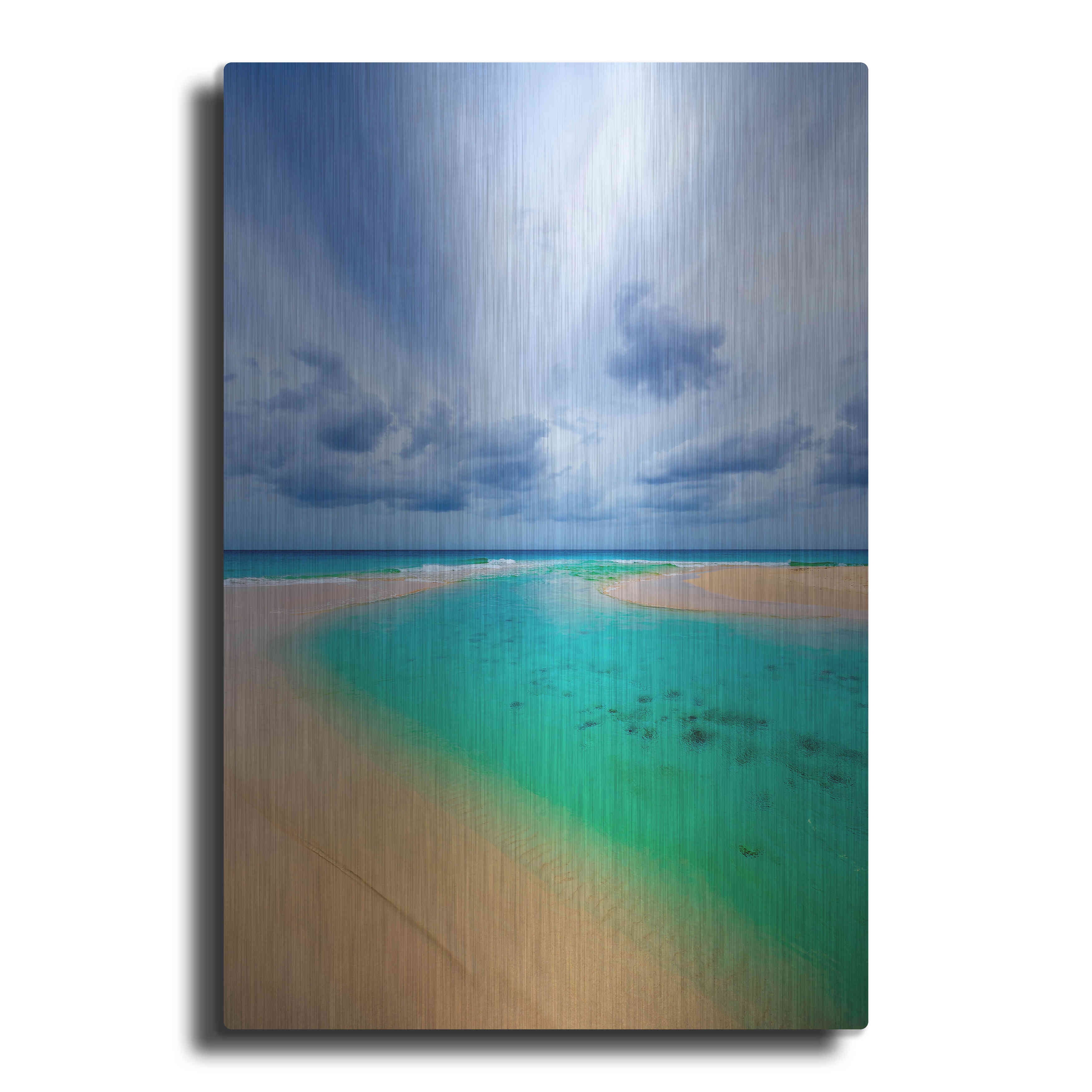 Luxe Metal Art 'Emerald Dreams' by Lizzy Davis, Metal Wall Art, 12"x16 ...