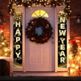 1pair Happy New Year Banners, 72 x 12 Inch Large Front Door Porch Sign ...