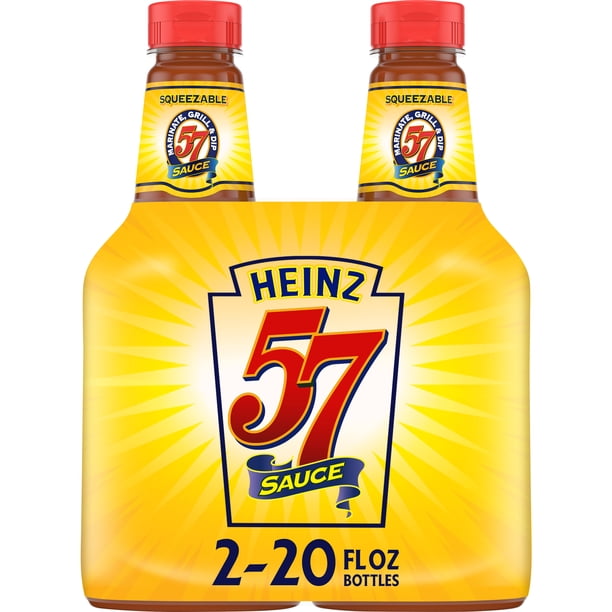 Heinz 57 Sauce, 2 ct Pack, 20 oz Bottles - Walmart.com