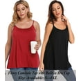 COMFREE Women's Camisole with Built in Bra Plus Size Tank Top Cami ...