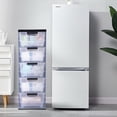 Anqidi Large Plastic Office Storage Cabinet with 5 Stackable ...