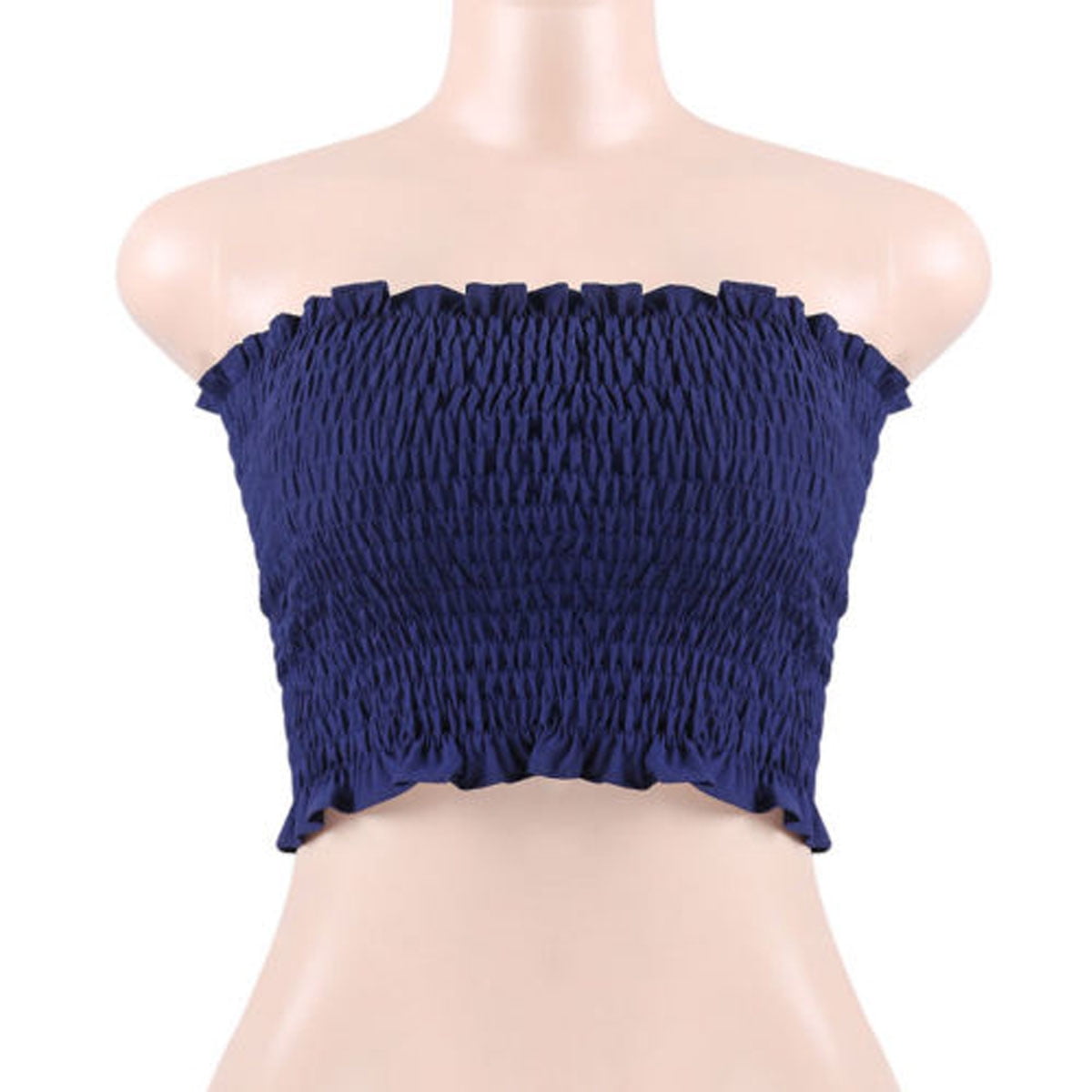 Lookwoild Lookwoild New Ladies Sleeveless Strapless Tube Bandeau