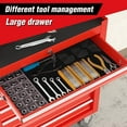 Seizeen Mobile Tool Chest, Portable Rolling Toolbox on Wheels, Lockable, 7 Drawers, Red ...