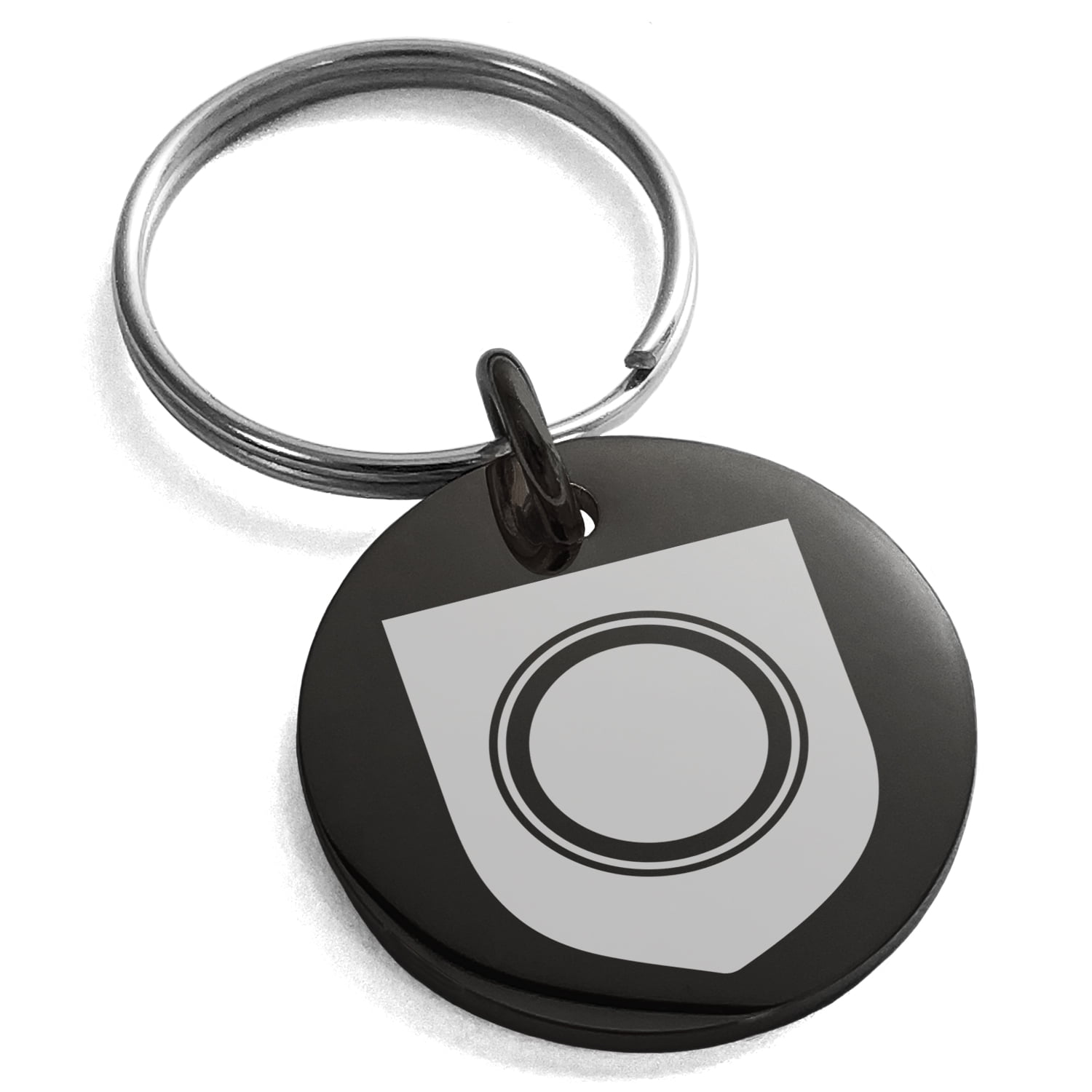 Stainless Steel Annulet Fidelity Coat of Arms Shield Engraved Small ...