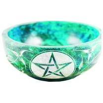 Red and Green OM Hand Carved Stone Smudge Bowl | 4" inch | For Smudging ...