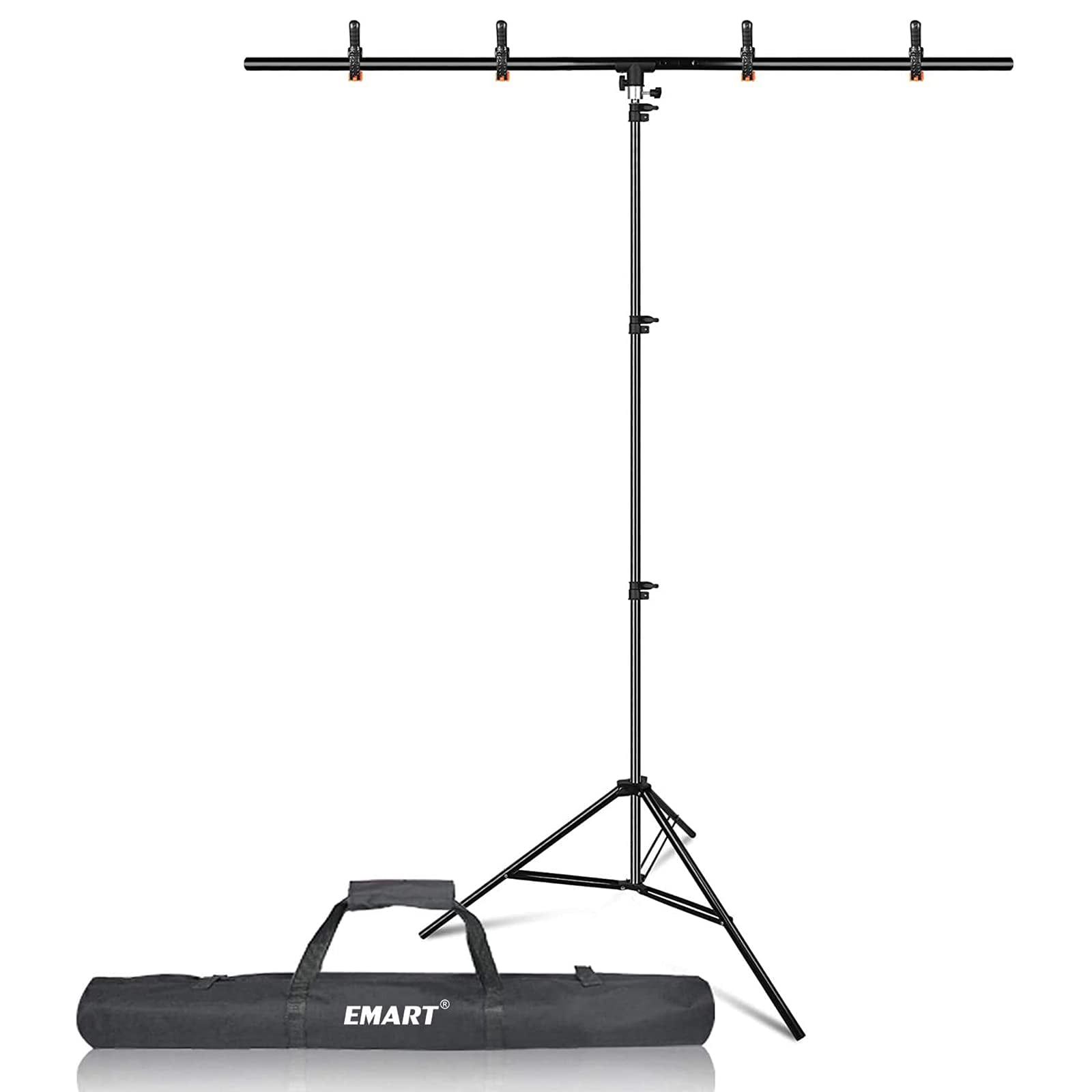 EMART T-Shape Portable Background Backdrop Support Stand Kit 5ft Wide 8 ...