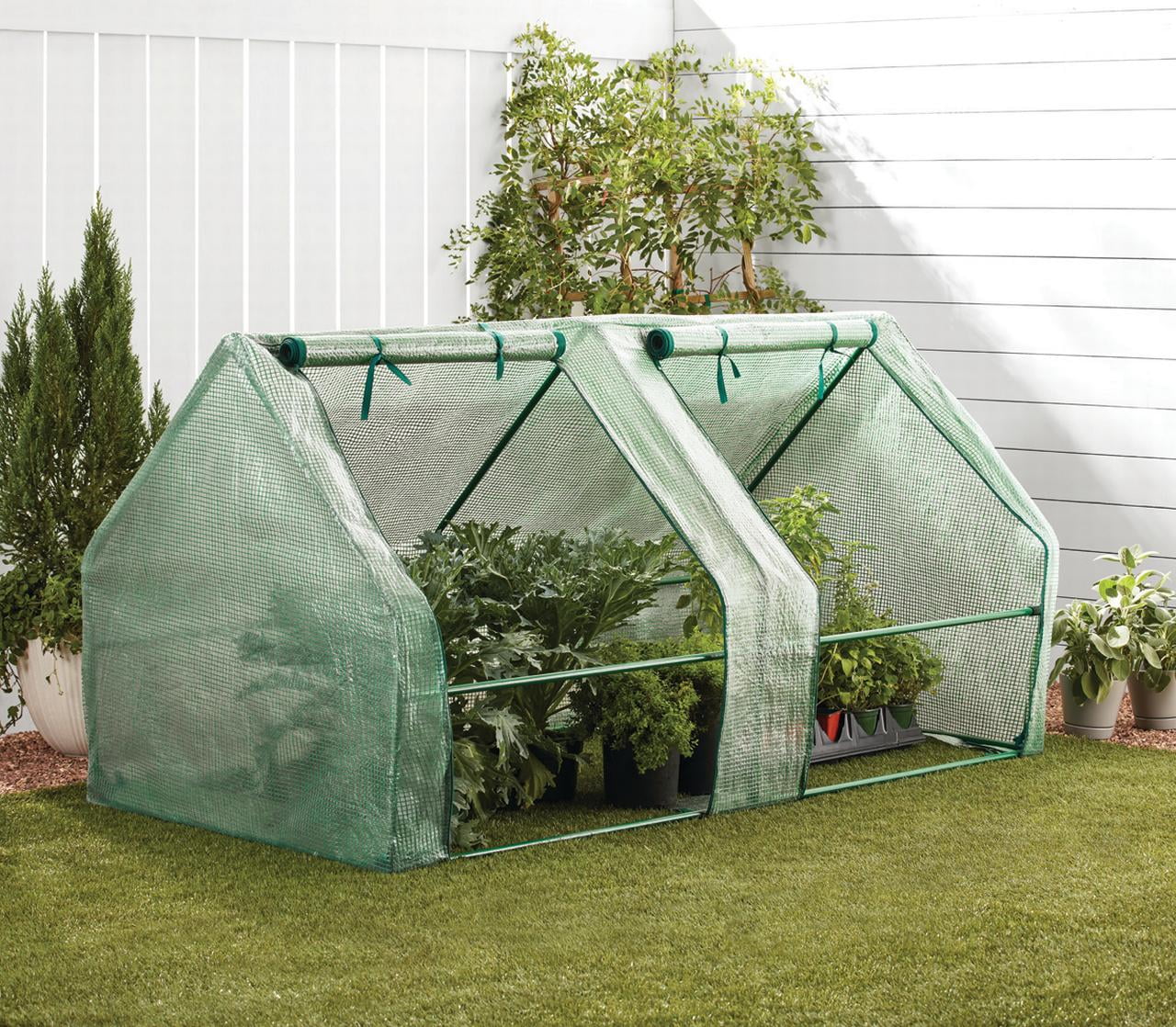 Expert Gardener Grounded Greenhouse ,PE Green Cover, 6×3 ft – Walmart ...