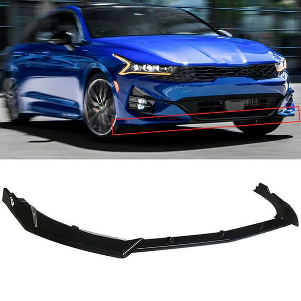 NINTE Front Bumper Lip for 2021-2023 KIA K5 GT LX EX LXS Gloss Black ...