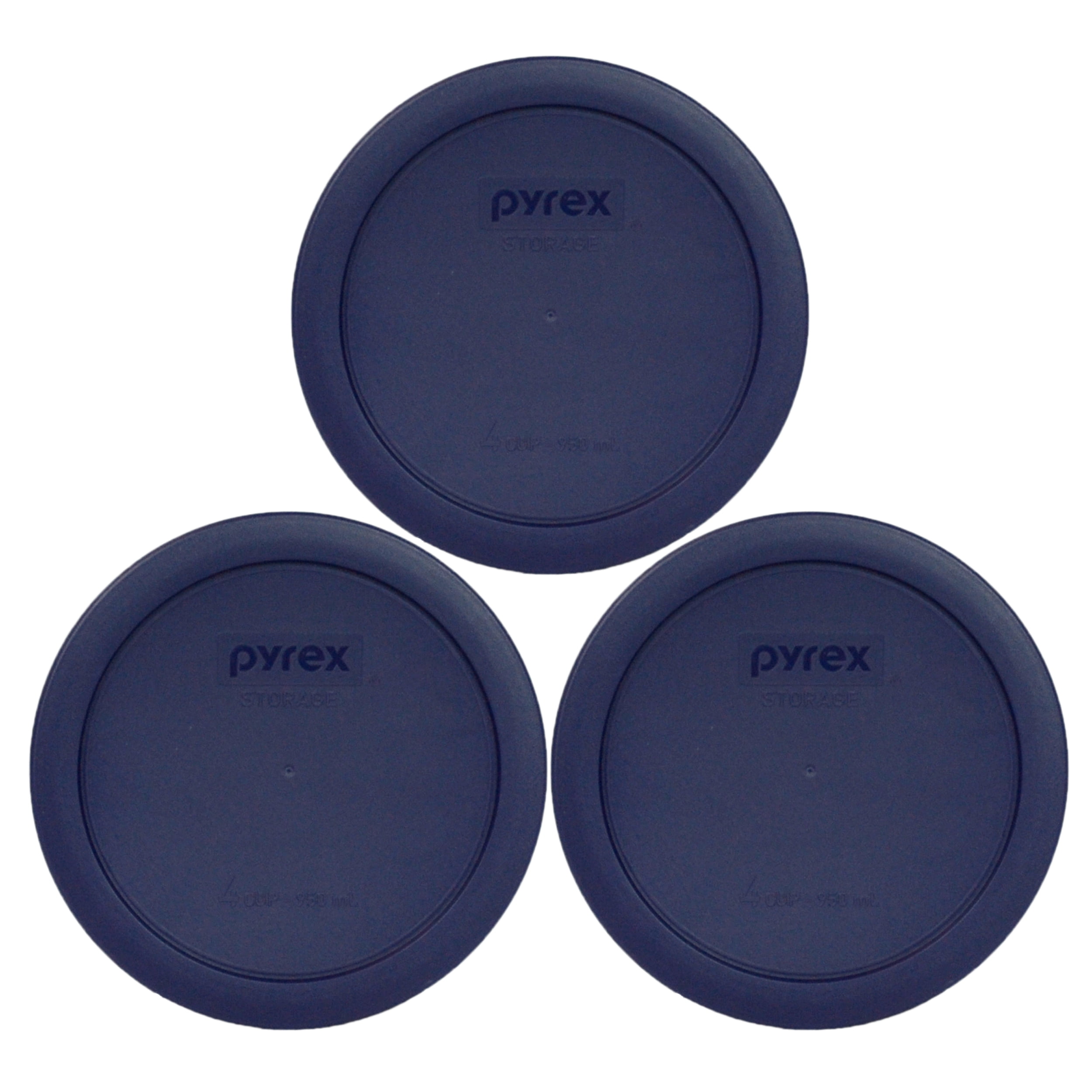 Pyrex Replacement Lid 7201-PC Blue Round Plastic Cover (3-Pack) for ...