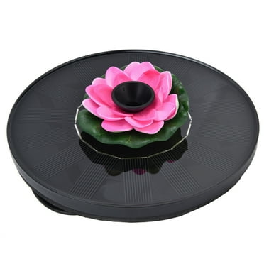 Solar Powered Water Floating Lotus Fountain with Water Pump Three ...