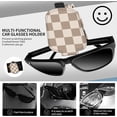Leather Magnetic Sunglass Holder for Car Sun Visor, Cute Eyeglass ...