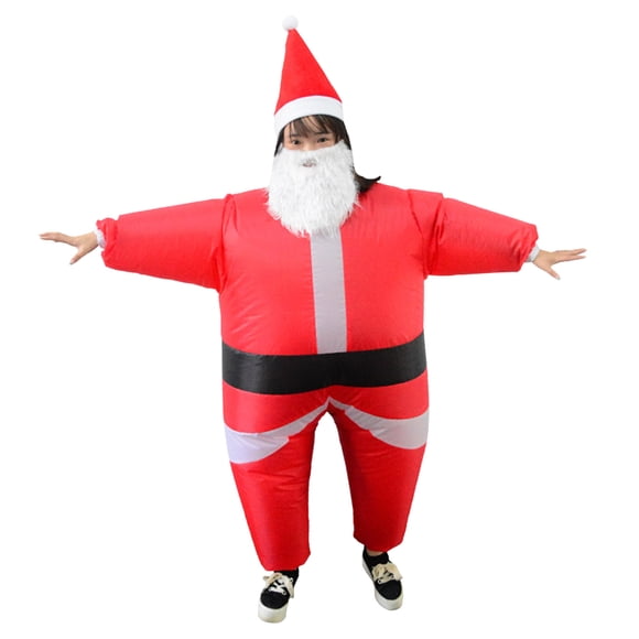 Inflatable Santa Costume Fan Operated