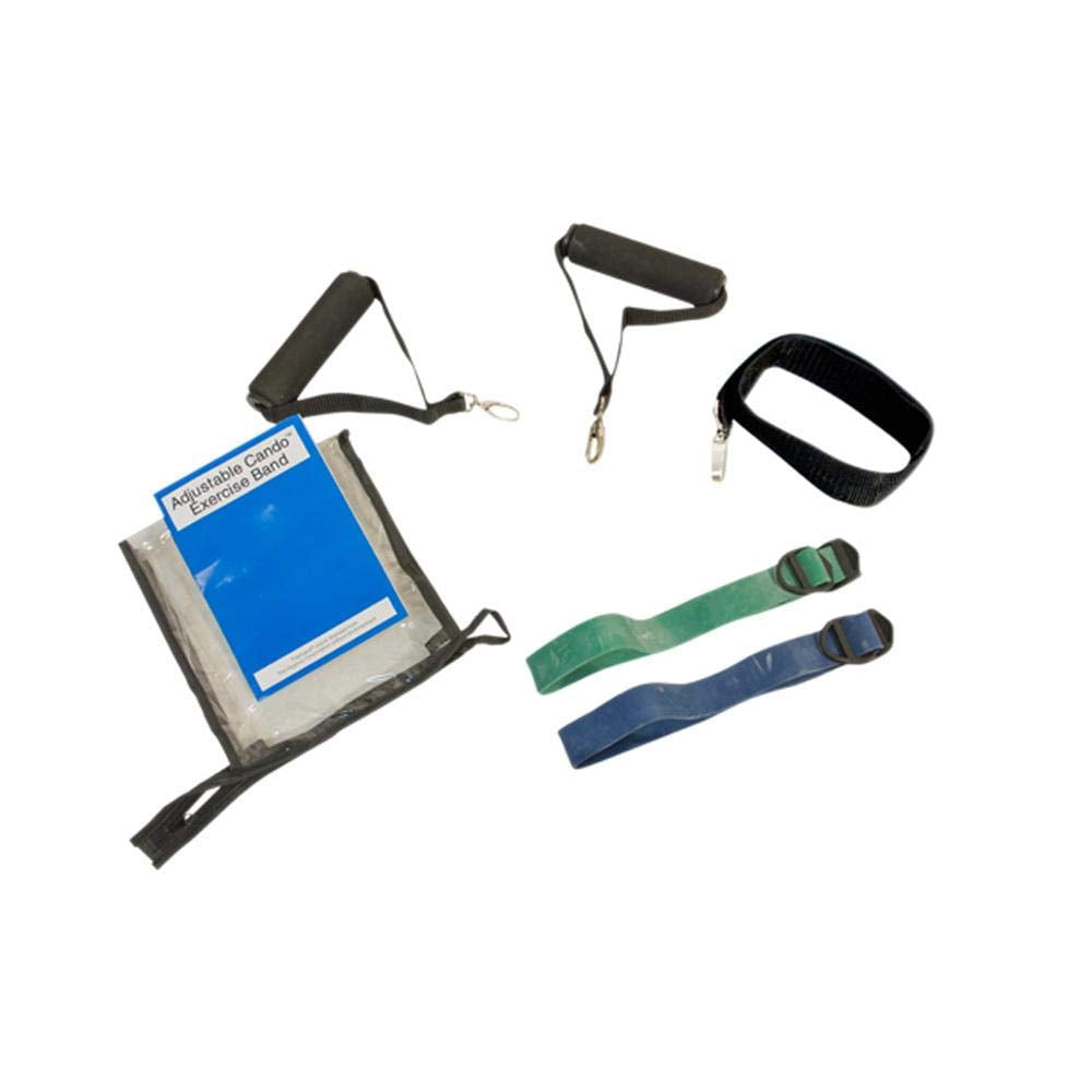 Cando Adjustable Exercise 2 Band Kit, Moderate, Green/Blue - Walmart.com