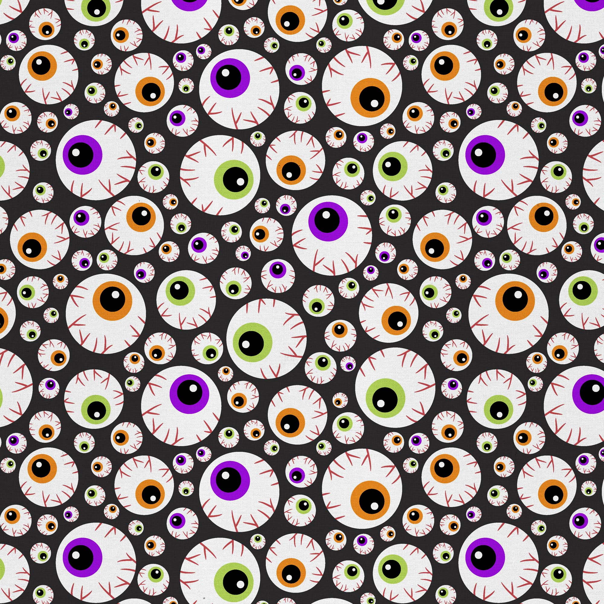 David Textiles 21" x 18" Cotton Eyeballs Precut Fabric, Black - Walmart.com