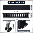 19 Inch Horizontal Cable Management Panel 4-Pack 12 Slot Rack Organizer ...