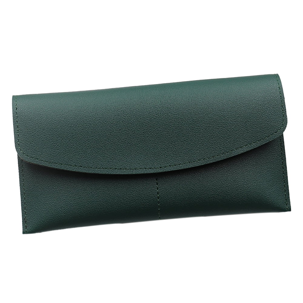 Leather Wallets for Women - RFID Blocking Checkbook Wallet with Credit ...