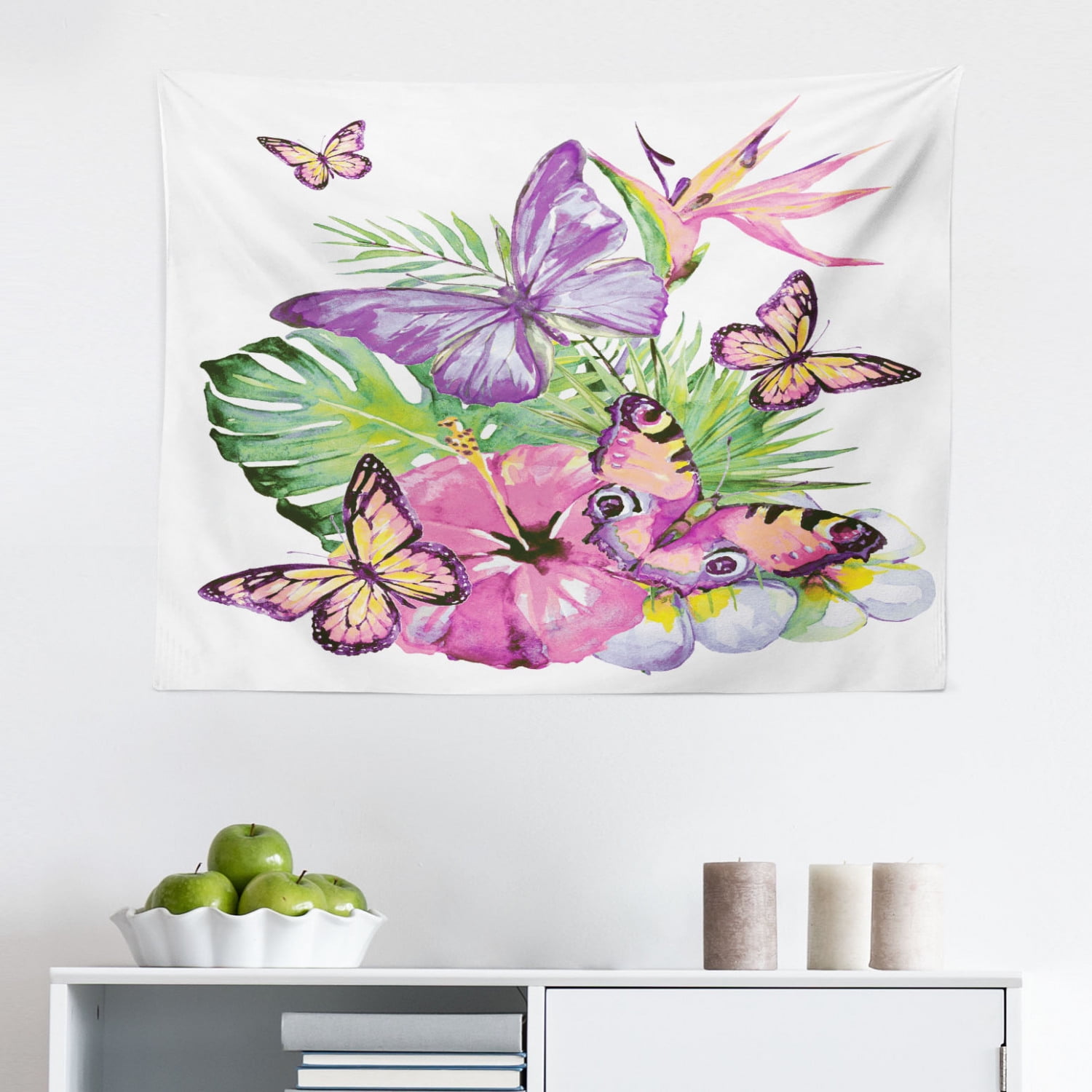 Peacock Tapestry, Monochromatic Repeating Pattern of Ornate Flourish ...