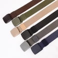 2 Pack Adjustable Nylon Webbing Canvas Web Belt For Men Outdoor Daily ...